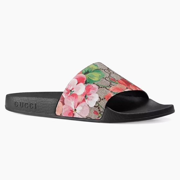 Gucci | Shoes | Gucci Gg Blooms Supreme Slides | Poshmark